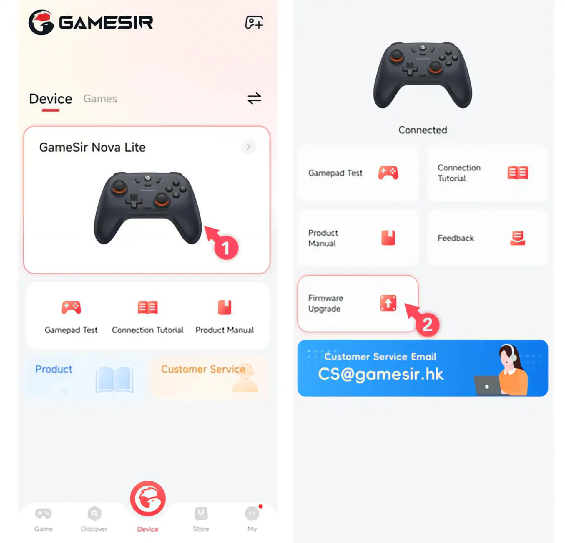 Tutorial: Cómo conectar GameSir Nova Lite | GameSir.es
